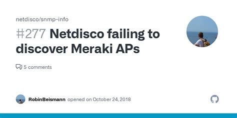 netdisco failing to discover meraki aps · issue 277 · netdisco snmp
