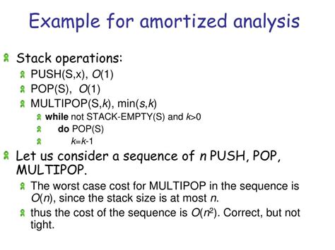 Ppt Amortized Analysis Powerpoint Presentation Free Download Id6054475