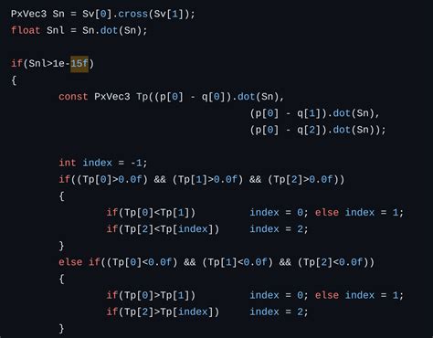 Geometry Algorithm To Find Minimum Distance Between Two Triangles Stack Overflow