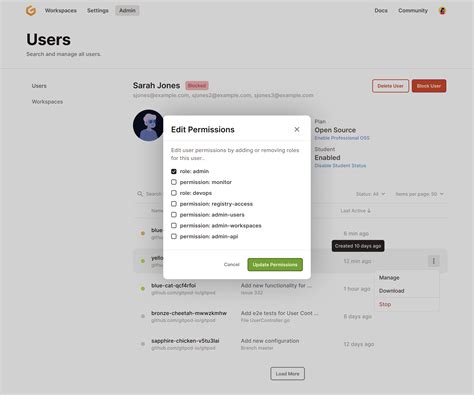 Dashboard Admin Dashboard · Issue 3359 · Gitpod Iogitpod · Github