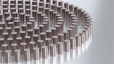 배터리 모듈용 Lot 리튬 트랙션 4680 축전지 양산 배터리 고전력 전기 자동차용 에너지 건식 전극 대체 에너지 개발 개념 3d 렌더링 리튬에 대한 스톡 사진 및 기타