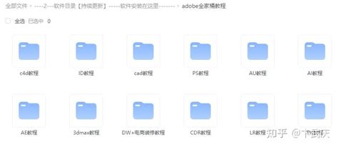 收集非常全面，adobe全家桶教程（c4d教程，pr教程，id教程，cad教程，lr教程，ps教程，cdr教程，dw教程，3dmax教程 ，ai教程 ，ae教程 ） 知乎