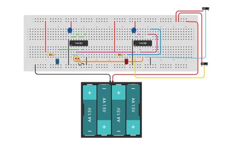 Circuit Design De Morgan Tinkercad