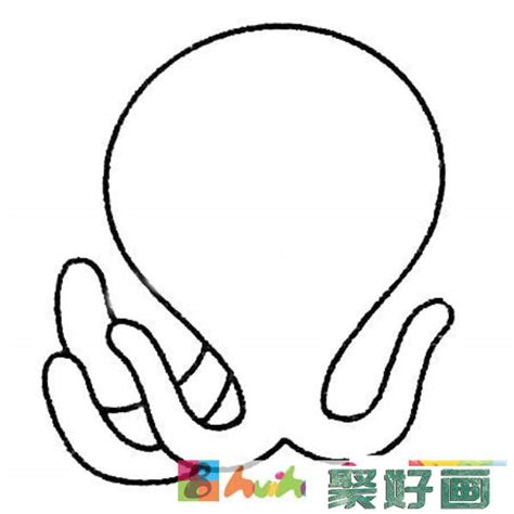 章鱼简笔画的画法步骤教程怎么画简笔画教程 加加色