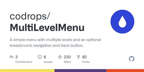 Github Codrops Multilevelmenu A Simple Menu With Multiple Levels And An Optional Breadcrumb
