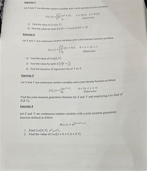 Solved Bivariate Random Varible Let X And Y A