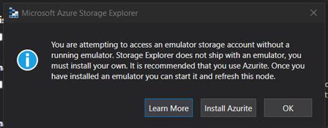 Cannot Connect To Dockerized Azurite Via Microsoft Storage Explorer Issue Azure