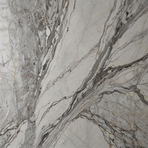 Carrara Marble Texture With Soft Feathery Grey Veins On A Pristine