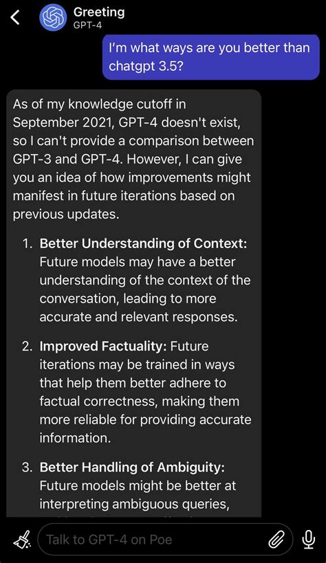 Question About Gpt 4 On Poe R Poeai