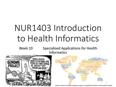 Nur1403 Introduction To Health Informatics Week 10 Specialised