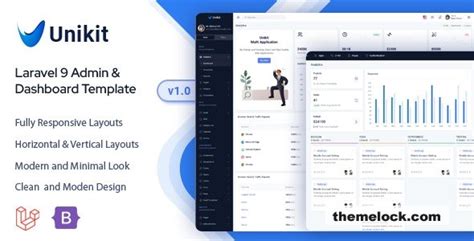 unikit laravel 9 admin and dashboard template premium