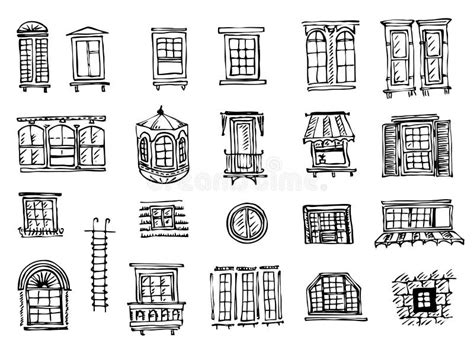 Classical Window Stock Illustrations 8950 Classical Window Stock