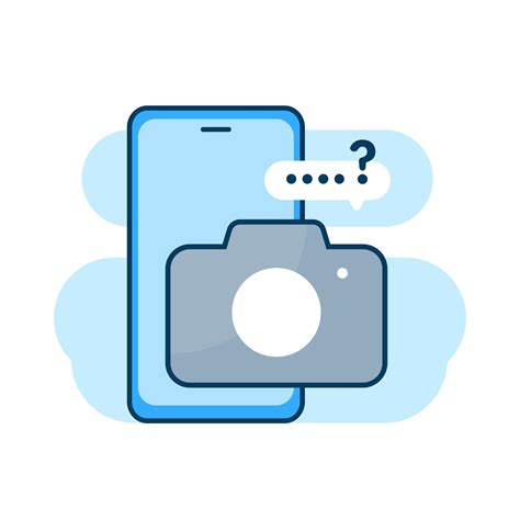 Camera Access Permission On Smartphone Concept Illustration Flat Design Vector Eps10 Modern