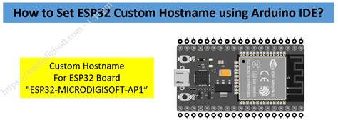 How To Set Esp32 Custom Hostname Using Arduino Ide