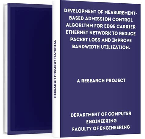 development of measurement based admission control algorithm