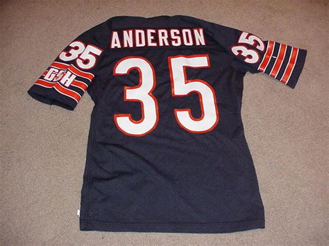 Neal Anderson Game Worn Jersey Chicago Bears 1980s 56334101