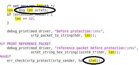 Wrong Packet Length In Call To Srtp Protect In Srtp Driver C Issue Cisco Libsrtp GitHub