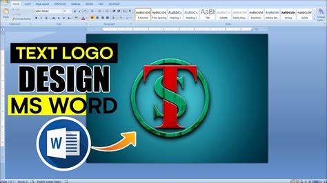 How To Create A Logo Design In Microsoft Word Hindi Tutorial Ts Logo Design In Ms Word Ms