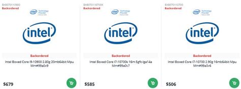 Alleged Intel Th Gen Core Comet Lake S Desktop Cpu Pricing Leaks Hothardware