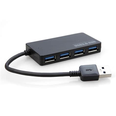Usb 3 0 Hub 4 Port High Speed Slim Compact Expansion Splitter
