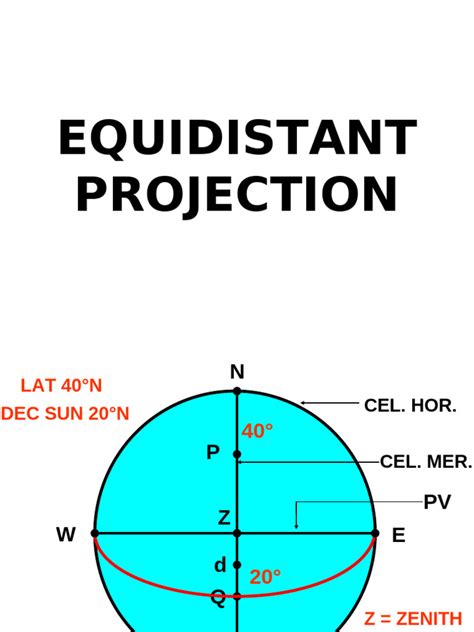 Equidistant Projection Pdf Euclidean Geometry Rotation