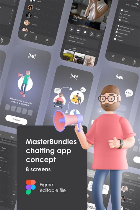 Chatting App UI Kit MasterBundles