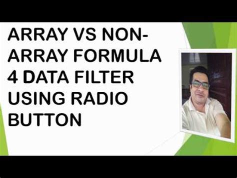 Data Filter Using Radio Button Youtube