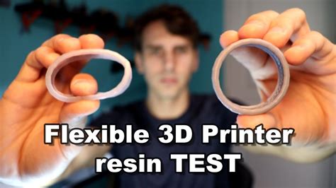 3d Printer Flexible Resin Test Monocure3d Flex 100 Youtube