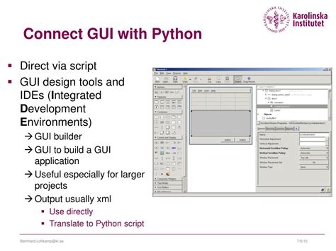 ppt gui design with python examples from crystallography powerpoint