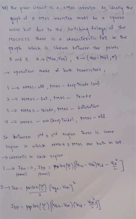 [solved] 4 Below Is A Cmos Circuit Its Output Characteristic Explain Course Hero