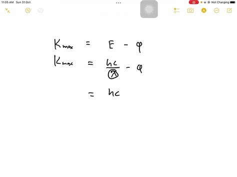 Solved Ii What Is The Maximum Kinetic Energy Of Electrons Ejected