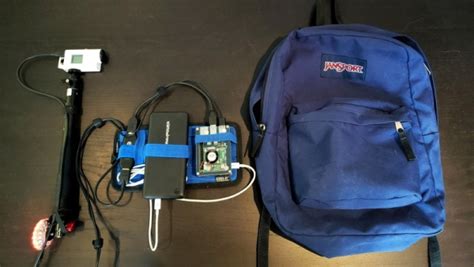 a raspberry pi 4 video streaming backpack