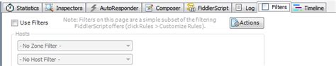 In Fiddler How Can I See The List Of Filters Added By Filter Now