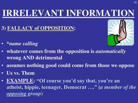 Ppt Ii Irrelevant Information Powerpoint Presentation Free Download Id 1361527
