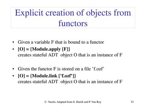 State Object Oriented Programming Explicit State Polymorphism Ctm 6