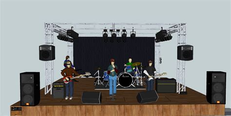 Pa System Stage Setup For Musicians