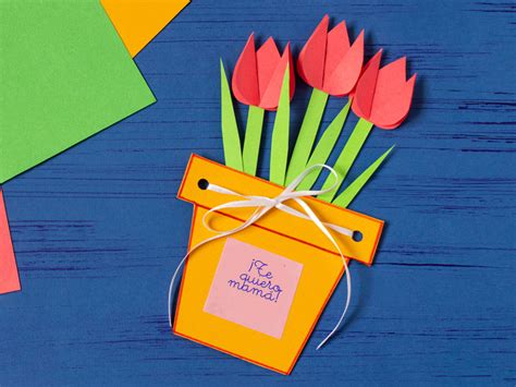 Tarjeta Original Para Felicitar A Mamá Manualidades Para El Día De La