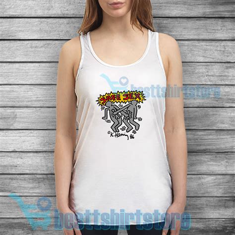 Best Harry Styles Keith Haring Safe Sex Tank Top Funny Musician S 2xl