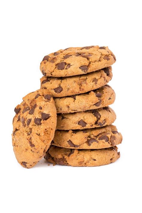 Stack Of Chocolated Cookies Stock Image Image Of Cake Still 102640309