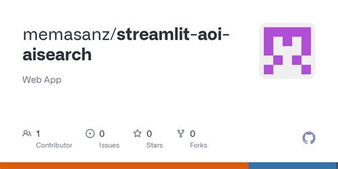 Github Memasanzstreamlit Aoi Aisearch Web App