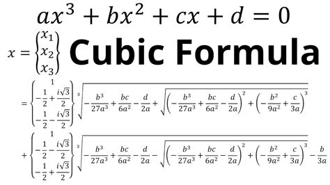 Cubic Formula Proof Youtube