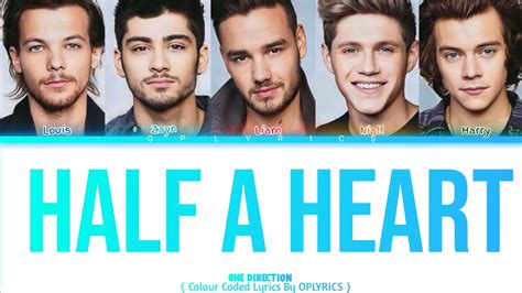 Half A Heart One Direction Colour Coded Lyrics YouTube