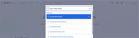 Improve Docs Search · Issue 558 · Apifyapify Docs · Github