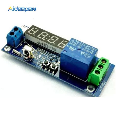 Led Digital Clock Temperature Timer Relay Module Cycle Delay Timing Se Aideepen