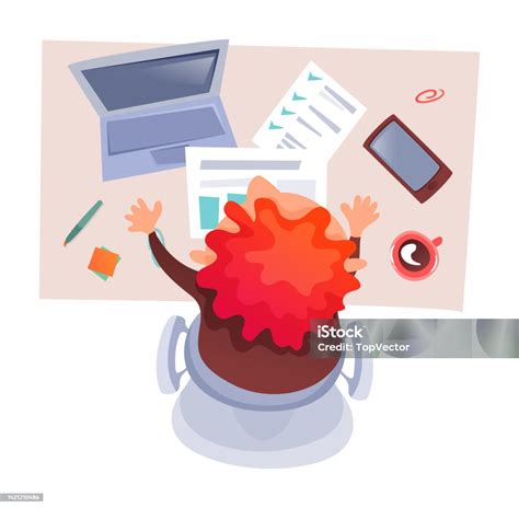 Vector Man Image At Desktop Workflow Workspace Data Analysis Devices