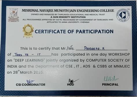 Deeplearning Artificialintelligence Machinelearning Workshop