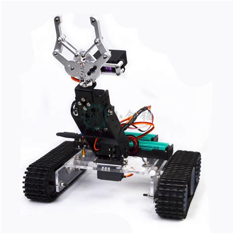 遥控机器人arduino亚克力坦克机械臂 Diy 智能拼装套件 小钉锤创客官网