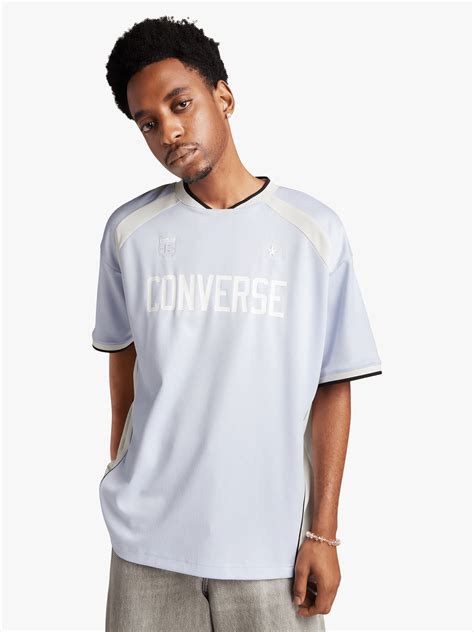 Converse Mens Blue Soccer Jersey Top Bash