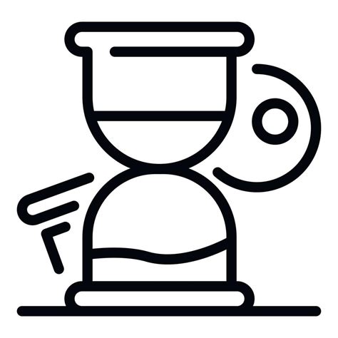 Quest Hourglass Key Icon Outline Style 15306508 Vector Art At Vecteezy