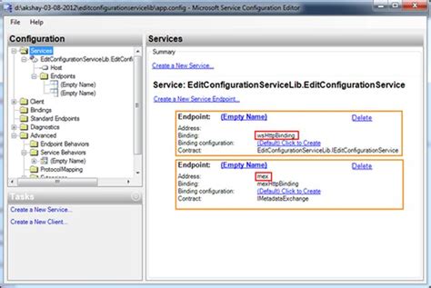 Wcf Service Configuration Using Configuration Editor Day 12